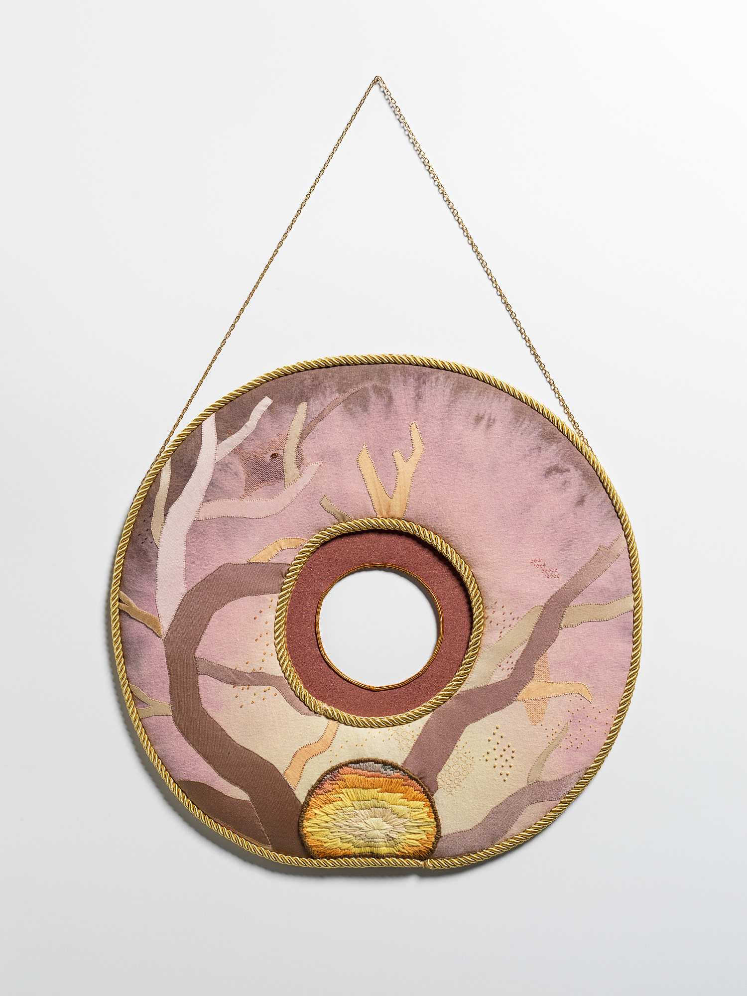Grief Wreath by textile artist Sera Waters